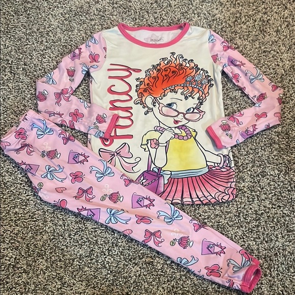 Disney | Pajamas | Disney Fancy Nancy Pink And White Pajama Set | Poshmark